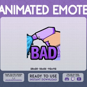 Purple Spray Bottle BAD Emotes | ANIMATED + STATIC Purple Bad Emotes ...
