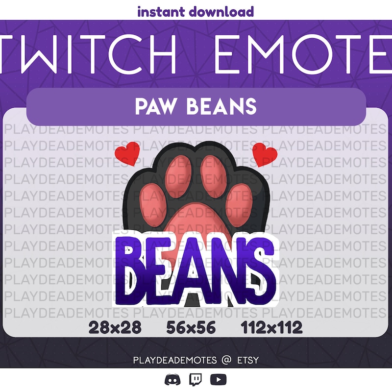 Discord Paw Emote - Etsy