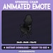 ANIMATED CHAIR EMOTE | Animated + Static Versions Included; Funny Black ...