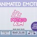 ANIMATED + STATIC Potato Aim Emote | Cute Kawaii Pink Animated Potato ...