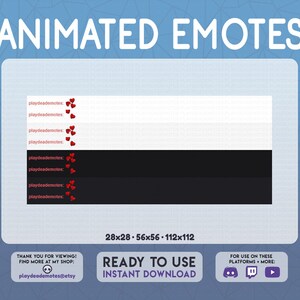 Animated Raining Heart Emote | ANIMATED + STATIC Red Falling Heart ...