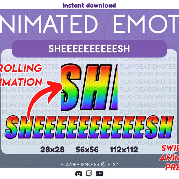 Animate Sheesh Emote - Etsy