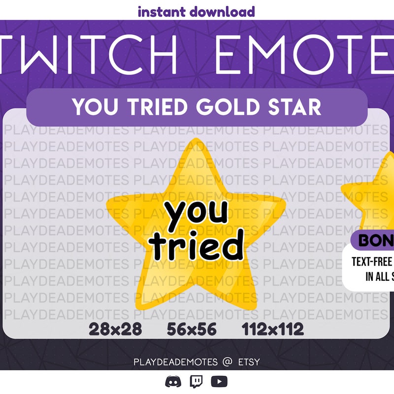 You Tried Star Sticker - Etsy