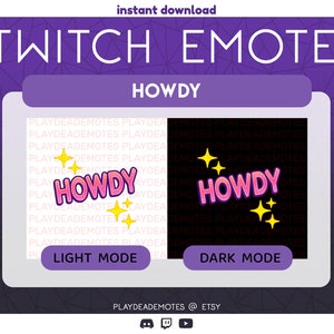 Cute Kawaii Pink Howdy Twitch Emote | Kawaii Minimal HOWDY Discord ...