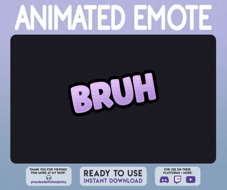 BRUH ANIMATED EMOTE Animated Static Versions Included, Dusty Pastel ...