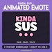 Animated KINDA SUS EMOTE | Animated + Static Versions Included; Pastel ...