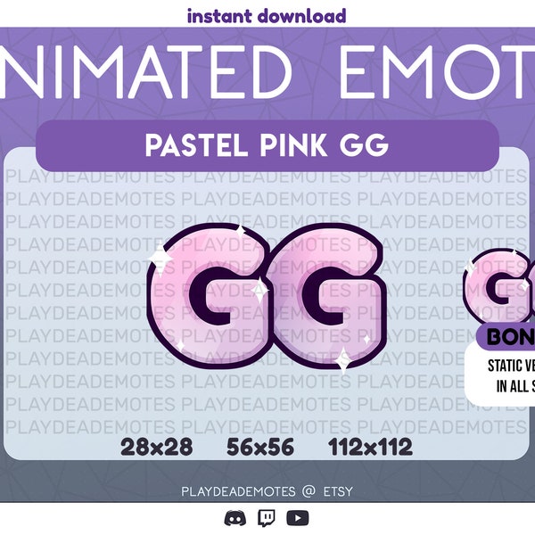 Animated Gg Twitch Emotes - Etsy