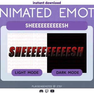 Animated SHEEEEEEEEEESH Twitch Emote | Funny Dark Sheesh Animated Emote ...