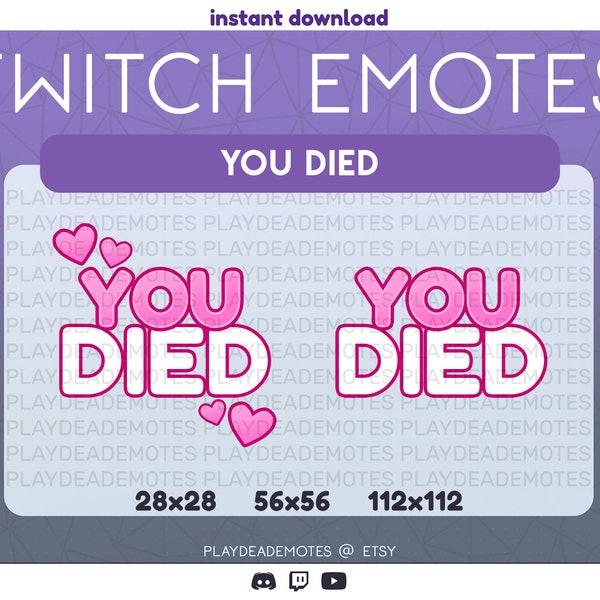 Kawaii Youdied Emote - Etsy