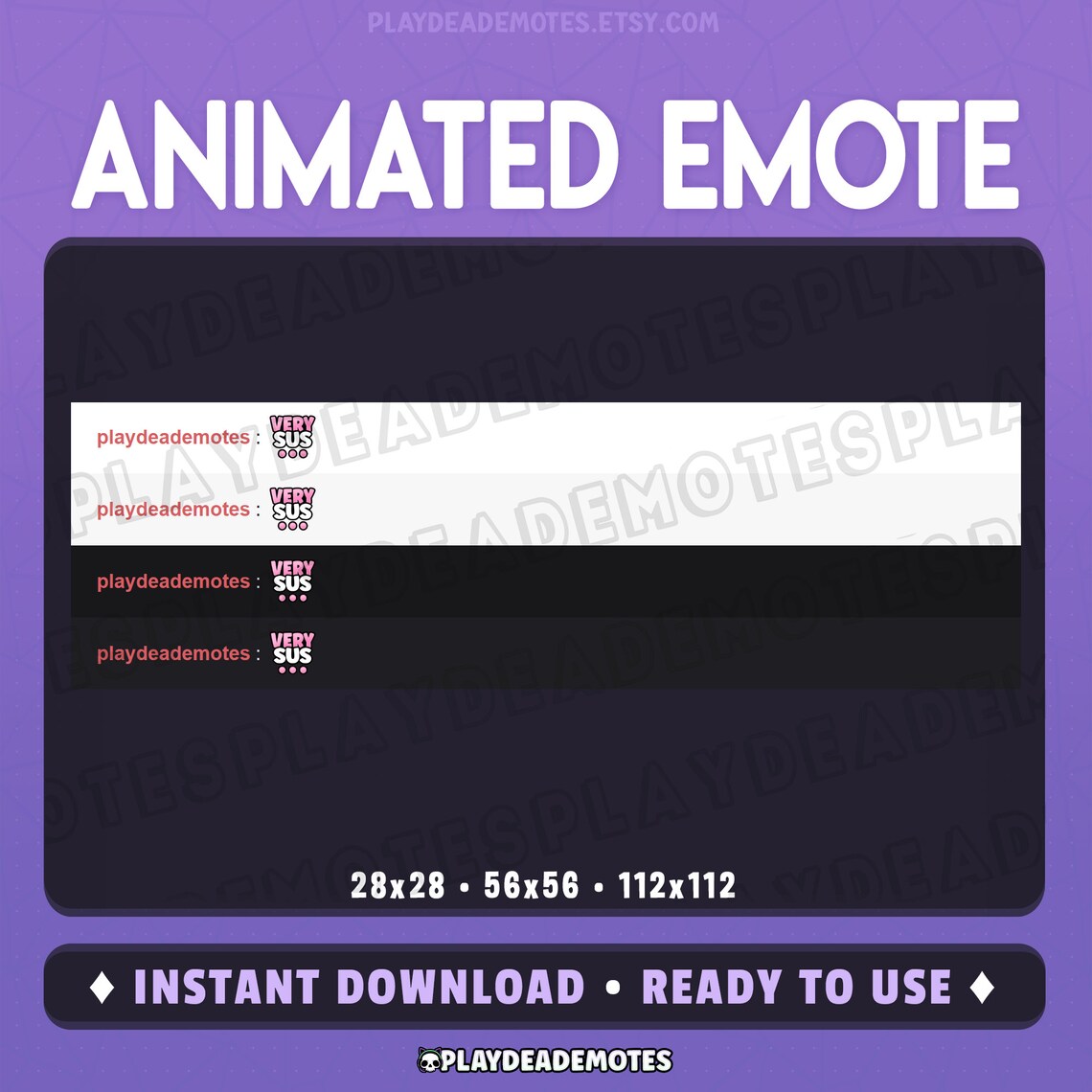 Animated VERY SUS EMOTE | Animated + Static Versions Included; Pastel ...