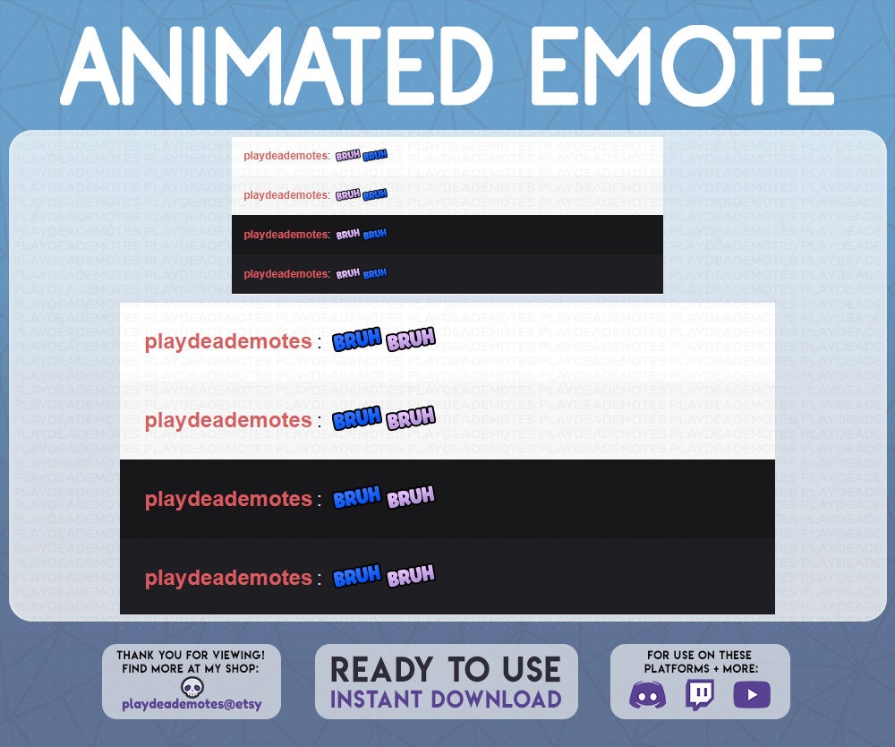 BRUH ANIMATED EMOTE | Animated + Static Versions Included, Dusty Pastel ...