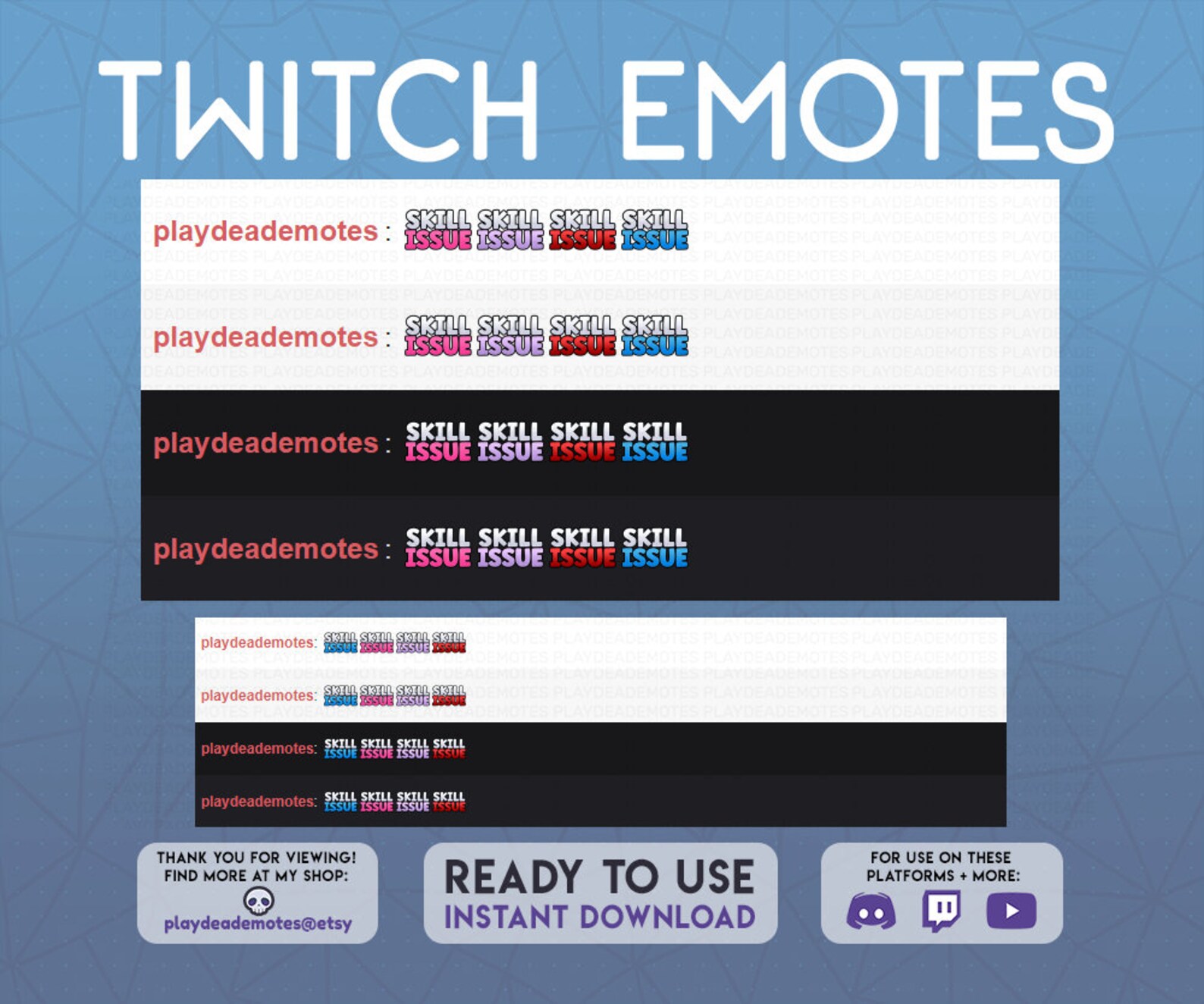 SKILL ISSUE Emote | Static Red Text Emote | No Skill Emote, Skill Issues Emote, Red Skill Issue ...