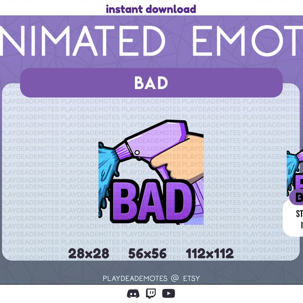 Animated Emotes Twitch Spray Bottle - Etsy