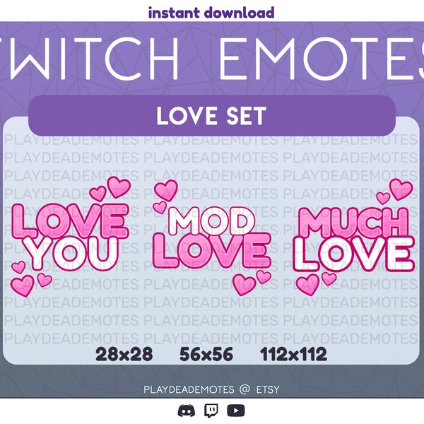Kawaii Modlove Emote - Etsy
