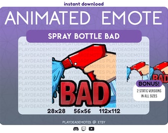 Twitch & Discord Emote / Spray Bottle - Etsy