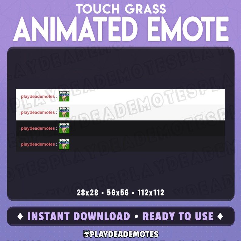 Animated TOUCH GRASS EMOTE | Animated + Static Versions Included ...