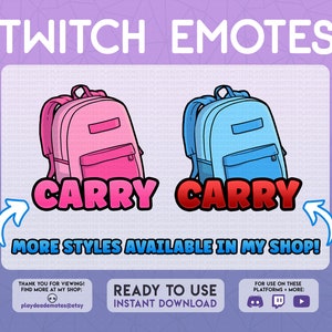 Pink CARRIED Emote | Cute Pink Carried Emote | Pink Carried Emote ...