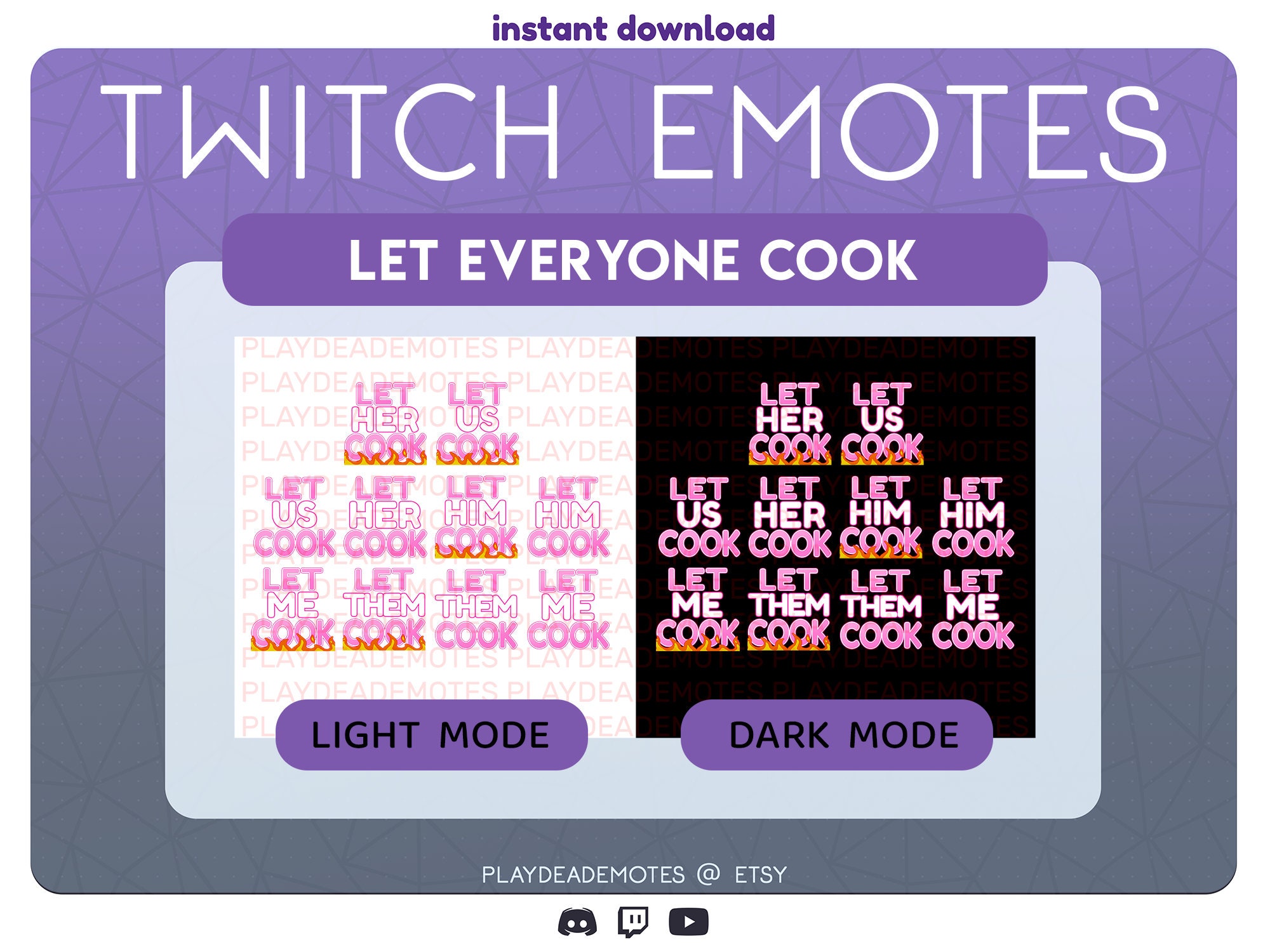 Inclusive Let Everyone Cook Emote Pack | Kawaii Let Me Cook, Let Them ...