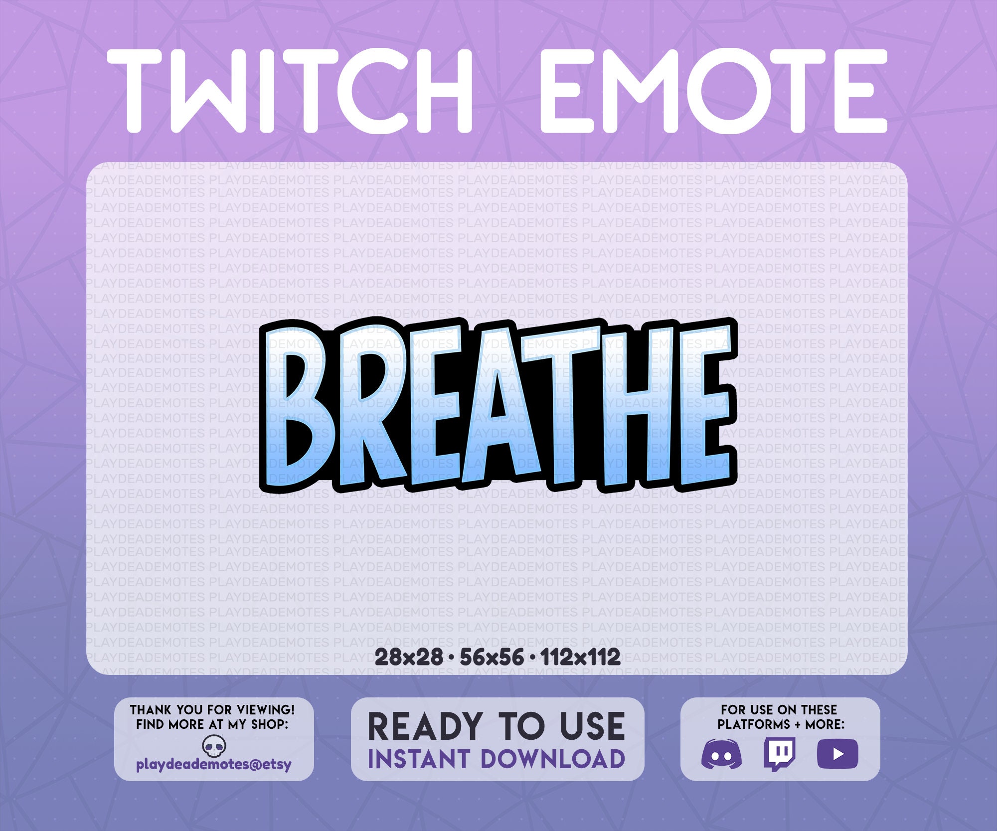 BREATHE Emote Breathe Static Emote Blue Breathe Emote, Breathe Emotes ...