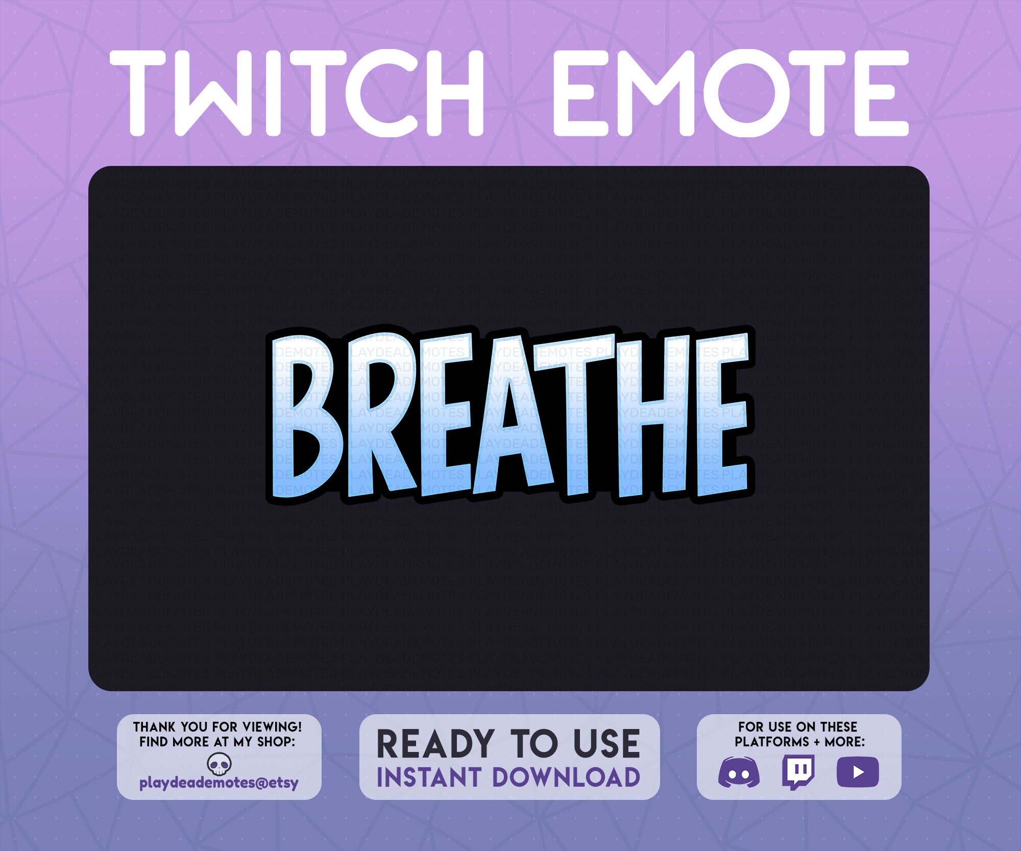 BREATHE Emote Breathe Static Emote Blue Breathe Emote, Breathe Emotes ...