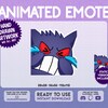 ANIMATED STATIC Kawaii Pink Heart Purple RAID Twitch Emote Floating ...