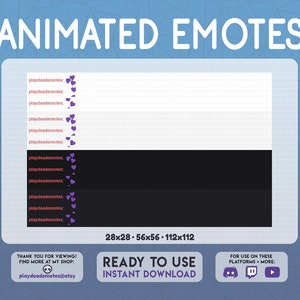 Animated Raining Heart Emote | ANIMATED + STATIC Purple Hearts Falling ...
