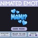 ANIMATED STATIC Mami Emote Kawaii Cute Bright Blue Mami - Etsy