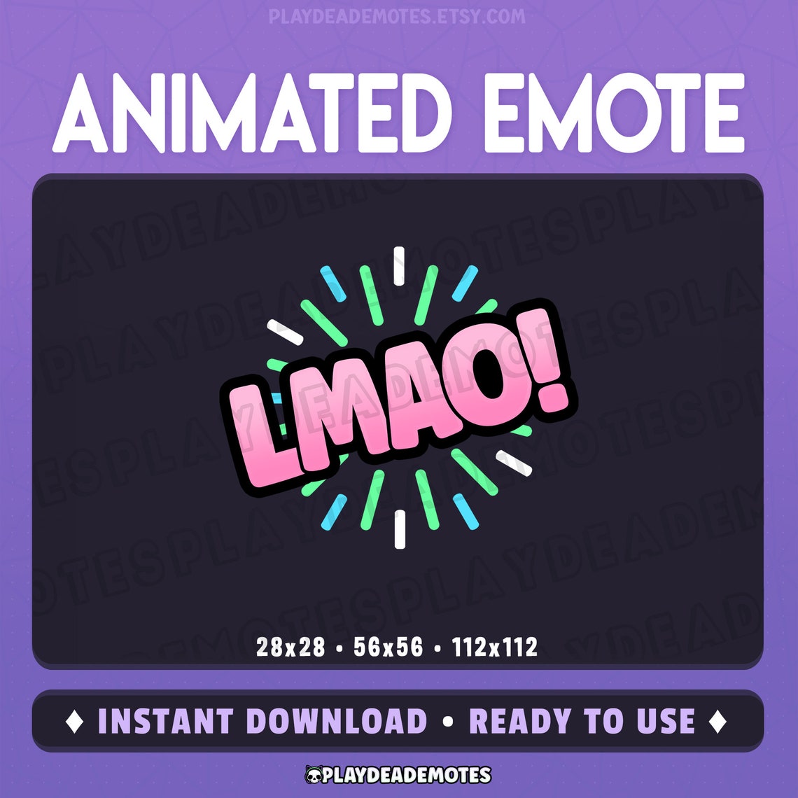 ANIMATED LMAO! EMOTE | Animated + Static Versions Included; Kawaii ...