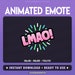 Animated LMAO Emote in Soft Pink (animated+static) (digital Download ...