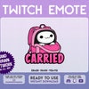ANIMATED STATIC Kawaii Pink Heart Purple RAID Twitch Emote Floating ...