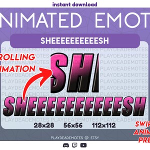 Animated SHEEEEEEEEEESH Twitch Emote | Funny Spooky-cute Sheesh ...