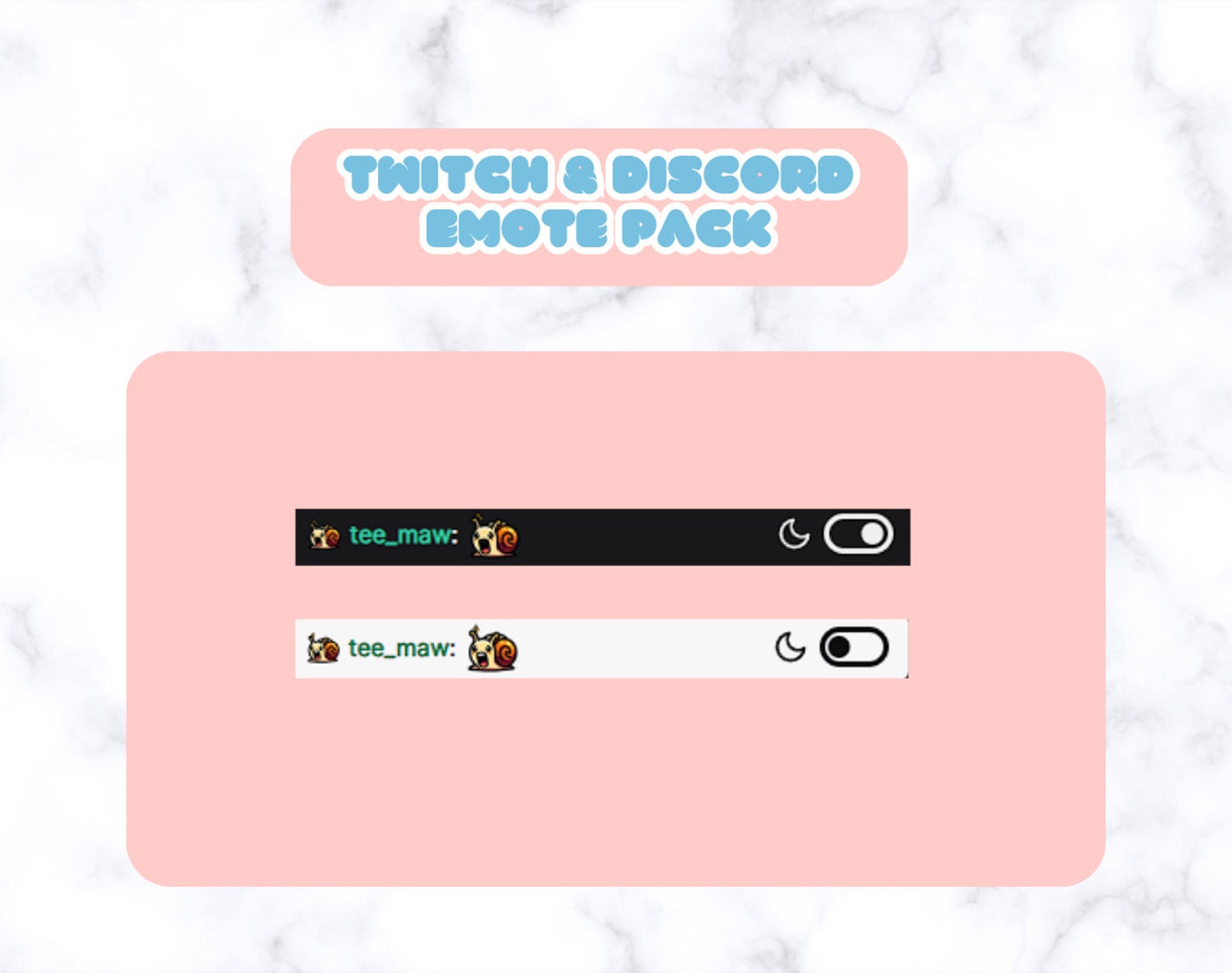 Adorable Snail Emotes for Twitch, Discord, or Kick - Give Your Chat a ...