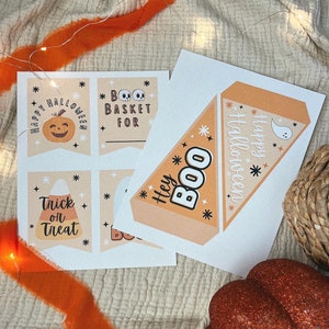 Boo Basket Flags and Tags - Etsy