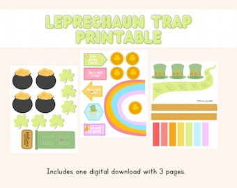 DIY Leprechaun Trap Kit Instant Download Printable Leprechaun Trap - Etsy