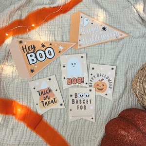 Boo Basket Flags and Tags - Etsy