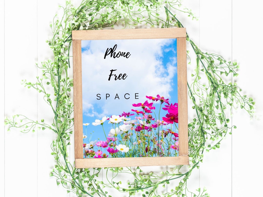 Printable Cell Phone Free Space, Cell Phone Free Zone, Phone Free Area ...