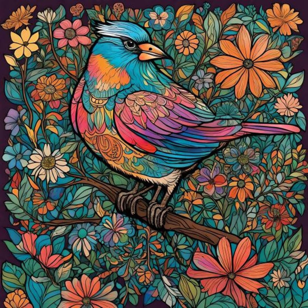 Wings of Wonder Bird Coloring Book Delight in the Art of Bird Coloring ...