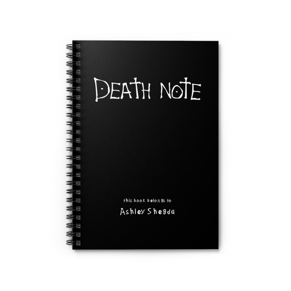 Death Note Notebook - Etsy