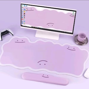 Cute Purple Ditto Mousepad Wrist Rest Soft Hand Rest - Etsy