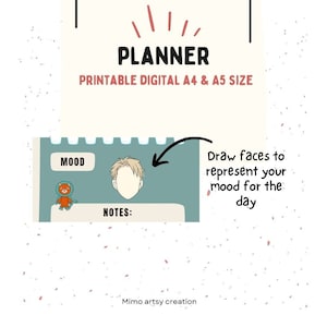 Cute Anime Planner | Back to School | Undated Templates | Printable ...