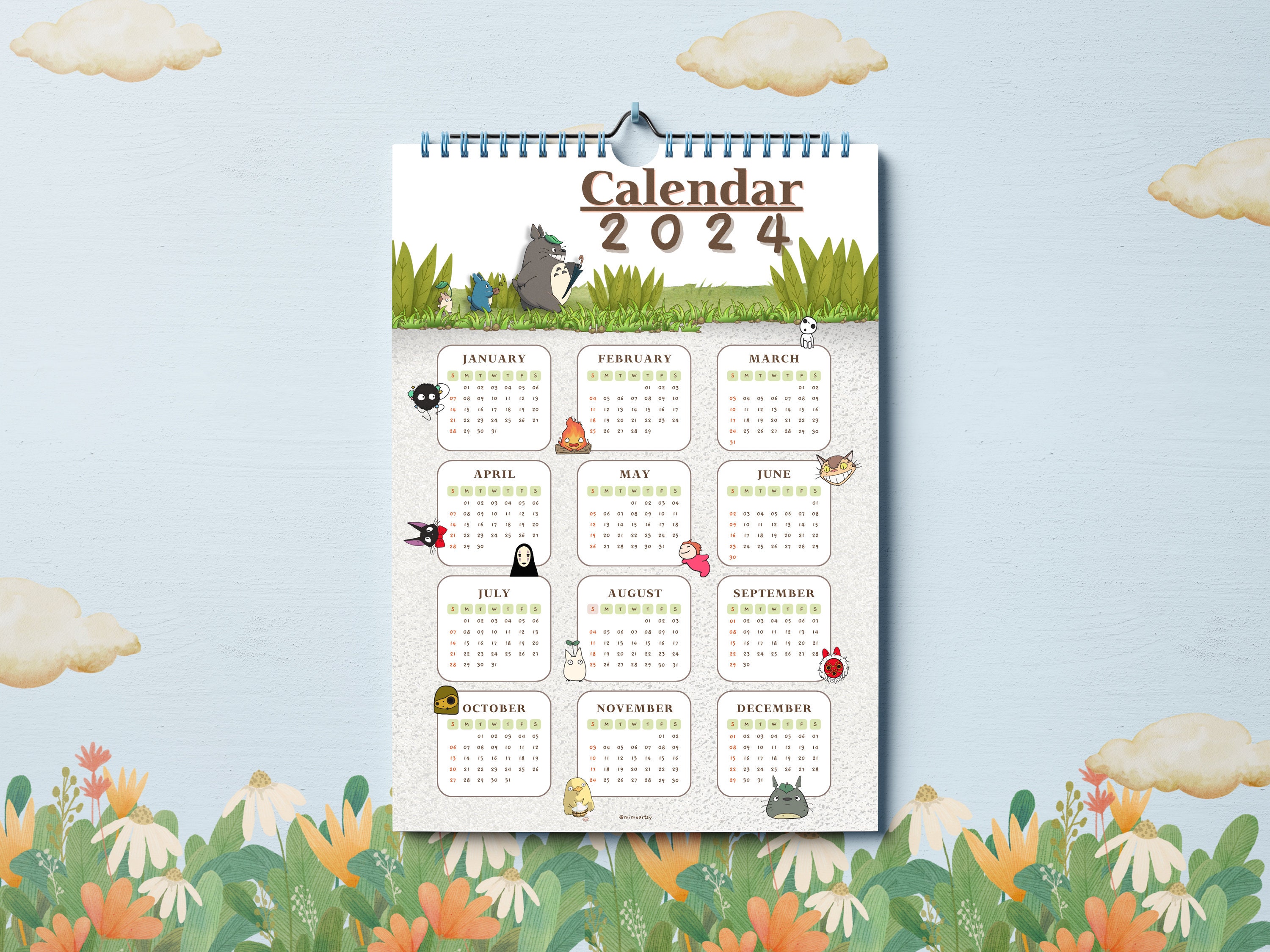 Cute 2025 Calendar Digital Printable - Etsy