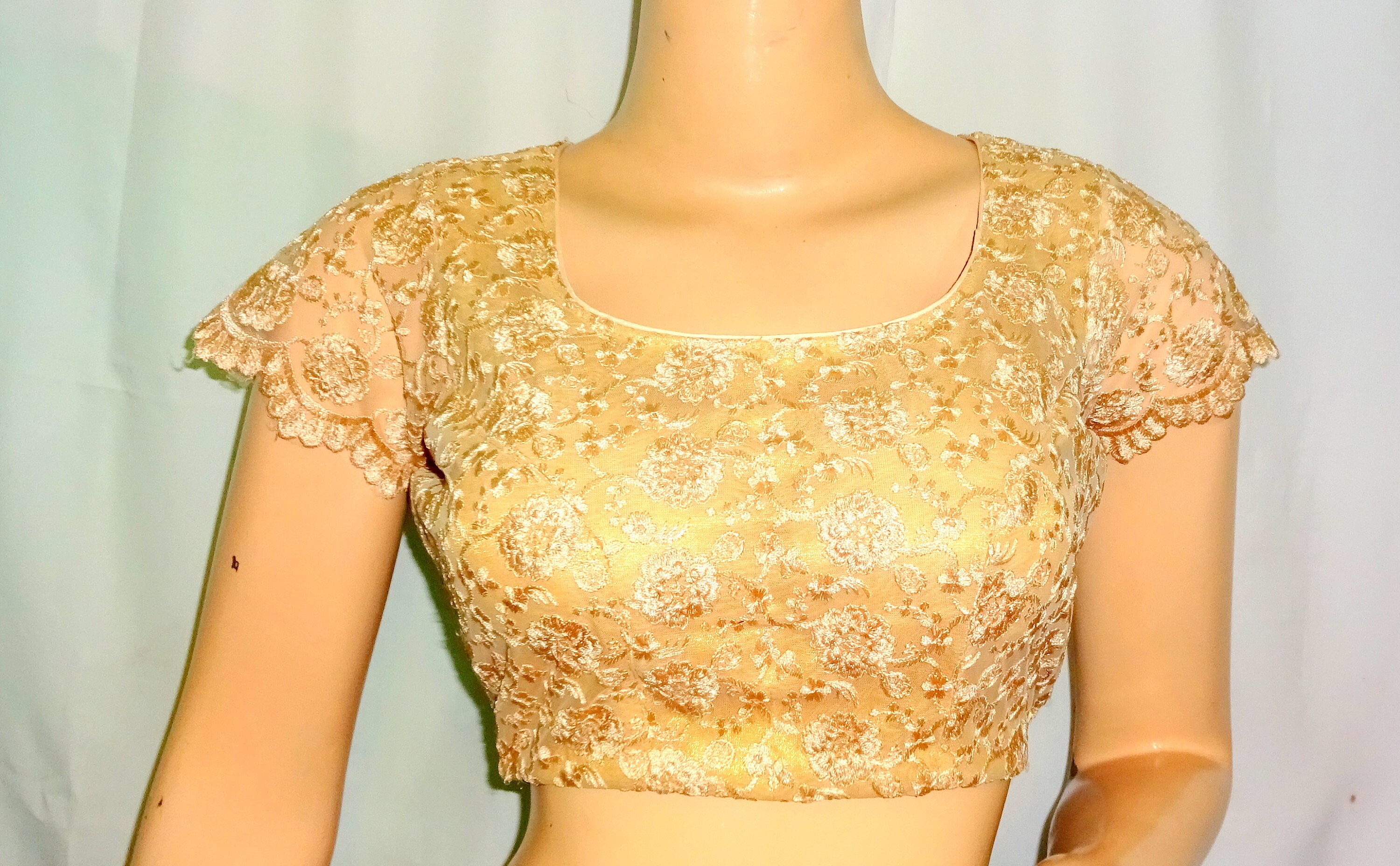Women's Saree Blouse Readymade Saree Blouse Gold Sari - Etsy