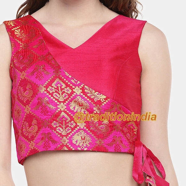 Rani Pink Saree Blouse - Etsy