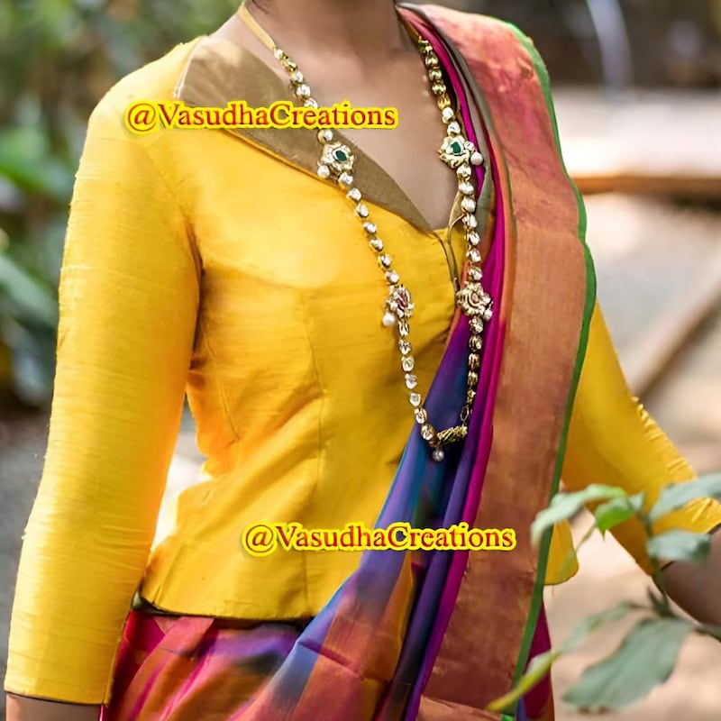Saree Indian Yellow Color - Etsy