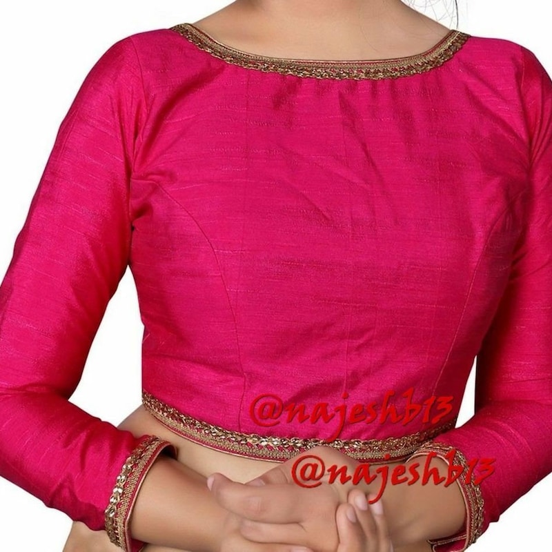 Pink Magenta Saree Blouse - Etsy