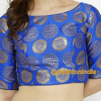 Blue Brocade - Etsy