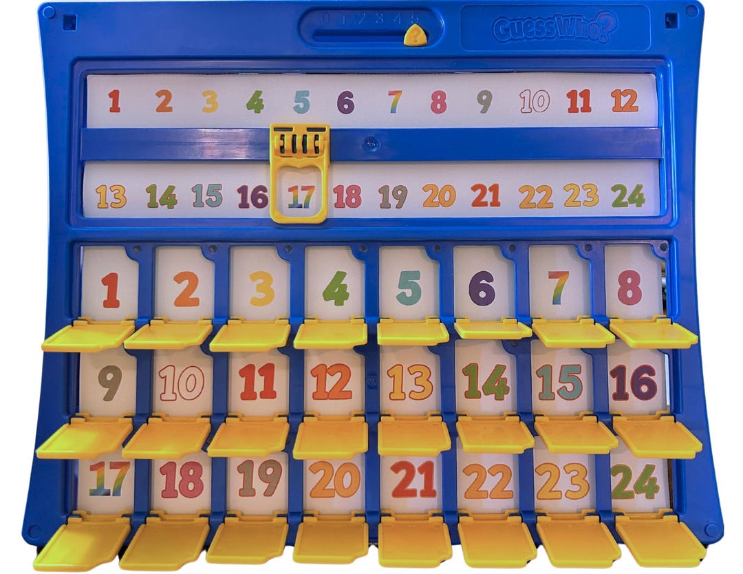 Tarjetas imprimibles de números del 1 al 24 para el juego ¿ADIVINA ...