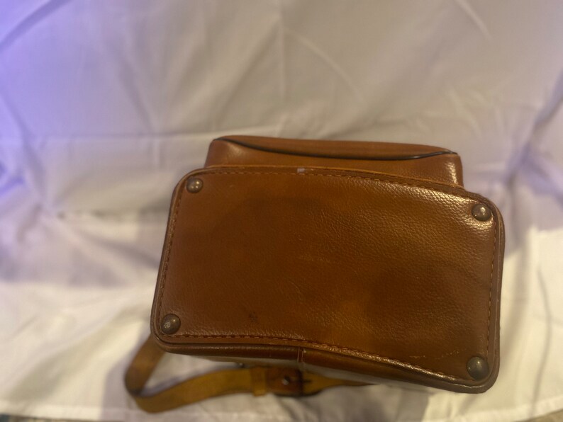 Vintage Leather Camera Bag With Floral Leather Strap - Etsy