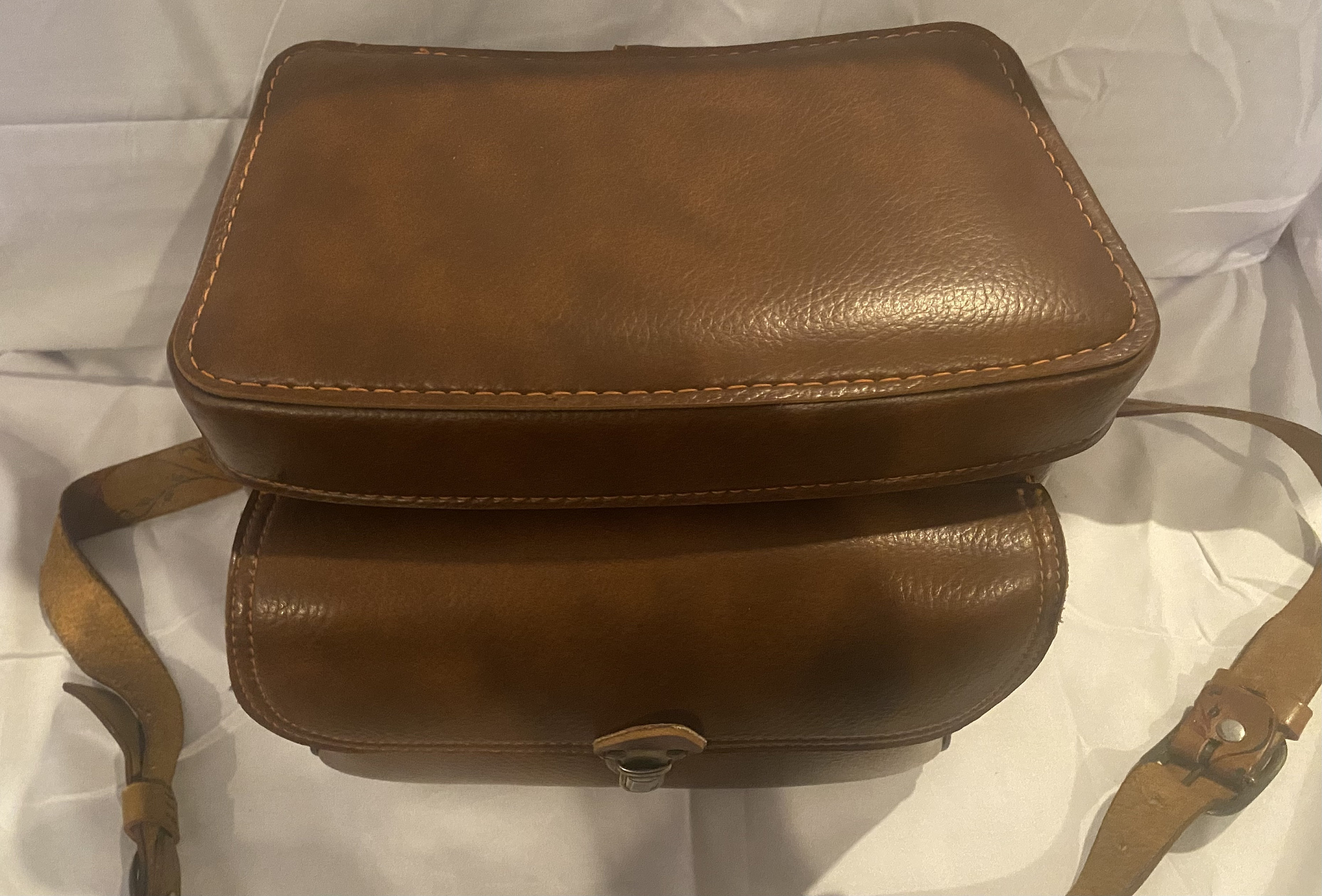 Vintage Leather Camera Bag With Floral Leather Strap - Etsy