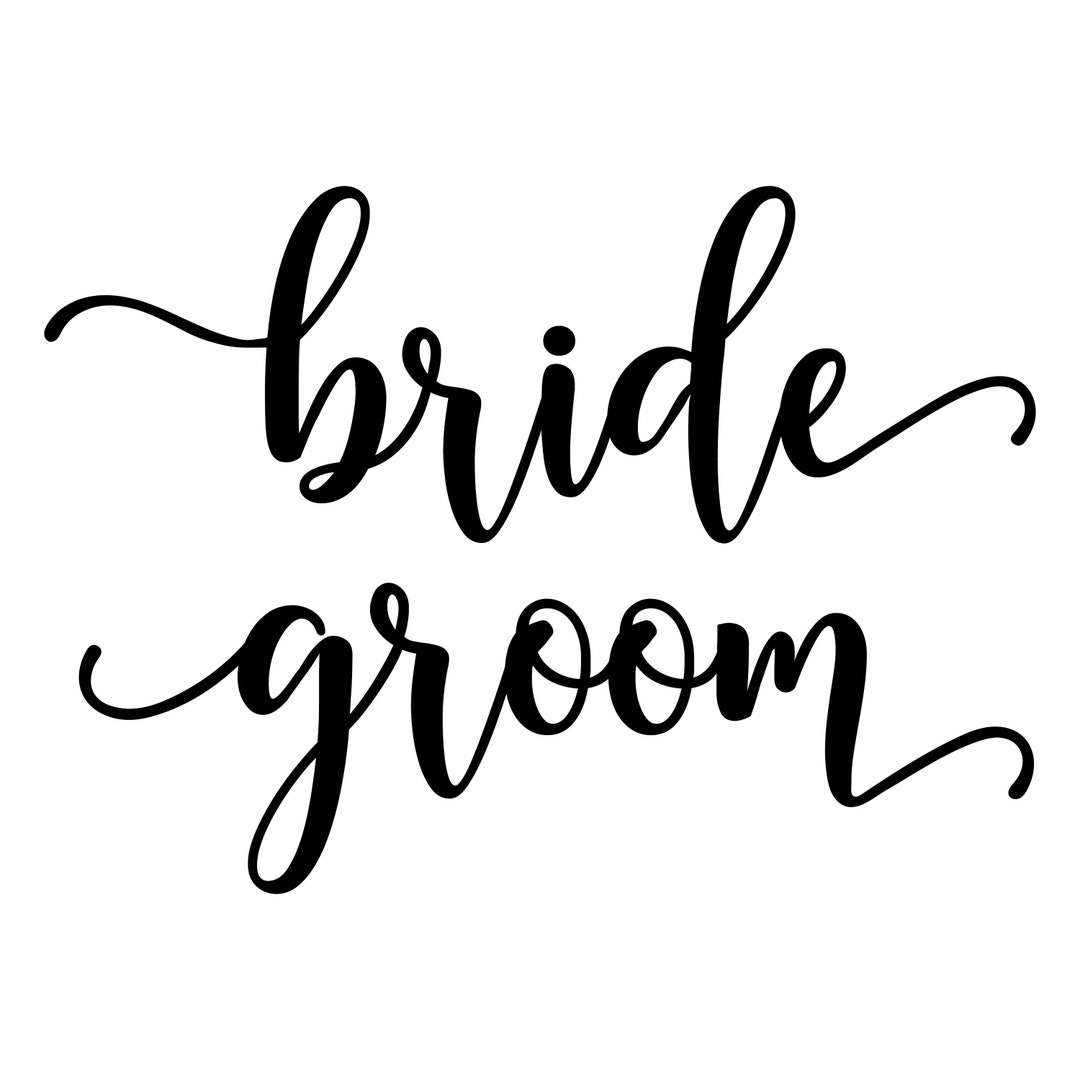 Bride and Groom Svg - Etsy